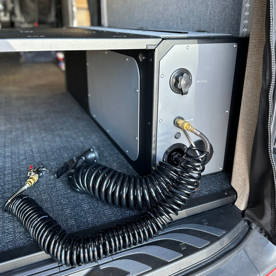 Adventure Van Narrow Fender Boxes | Aluminum Van Storage | Lost Hiway ...